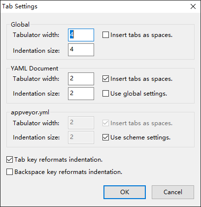 Per-scheme and per-file Tab settings · Issue #299 · zufuliu/notepad4 · GitHub