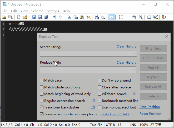 反斜线转义出错 · Issue 336 · Zufuliu Notepad4 · Github