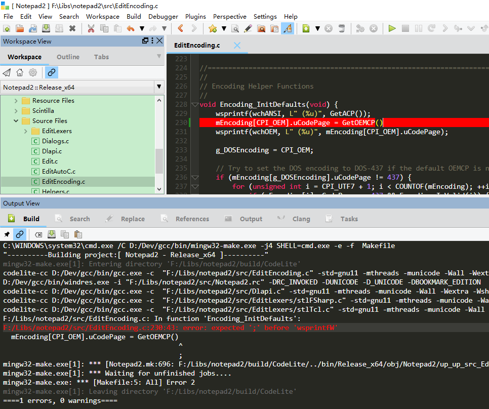 Unreadable error line with red background · Issue #2113 · eranif/codelite · GitHub