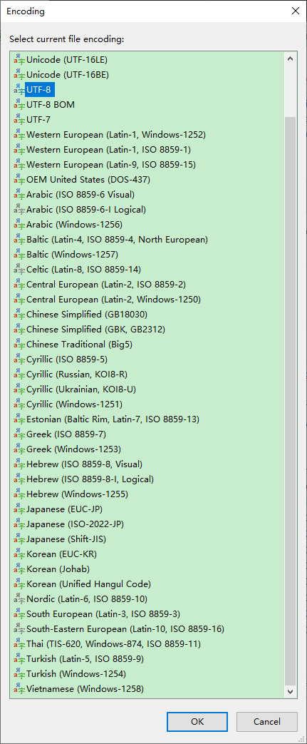 feature request: filter out encodings · Issue #121 · zufuliu/notepad4 · GitHub
