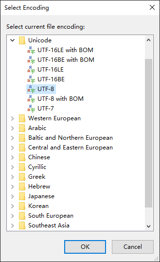 feature request: filter out encodings · Issue #121 · zufuliu/notepad4 · GitHub