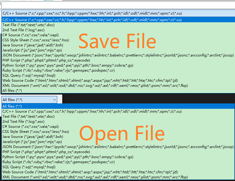 保存文件时无默认扩展名 · Issue #190 · zufuliu/notepad4 · GitHub