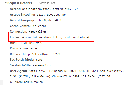 vue-admin-template里通过axios发起请求，携带不了cookie给后端 · Issue #2600 · PanJiaChen/vue-element-admin · GitHub