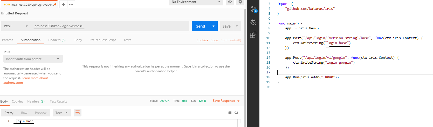 [BUG] when method is post, route path is invalid with dynamic route · Issue #1365 · kataras/iris ...