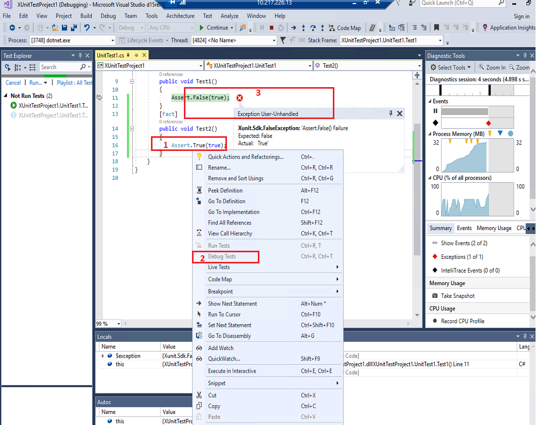 Debug Tests Does Not Work As Expected · Issue 931 · Microsoftvstest · Github 