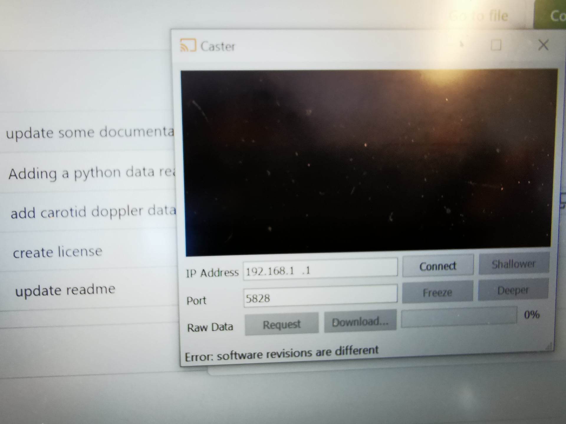 Error: software revisions are different · Issue #96 · clariusdev/cast · GitHub