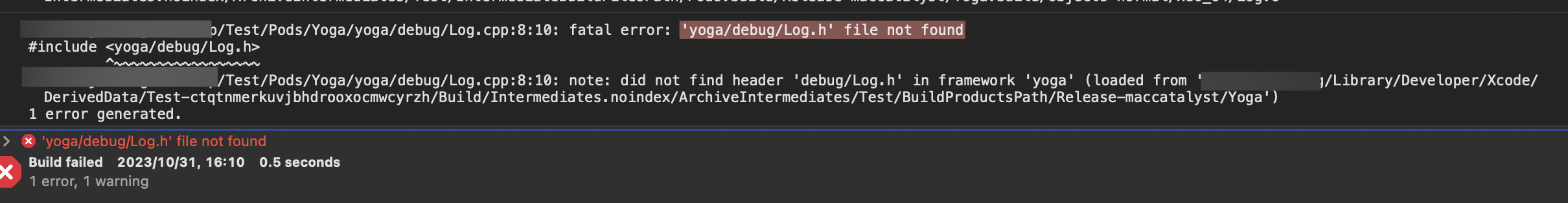 Can run on Mac Catalyst, but cannot be archive on Mac Catalyst · Issue #1443 · facebook/yoga ...