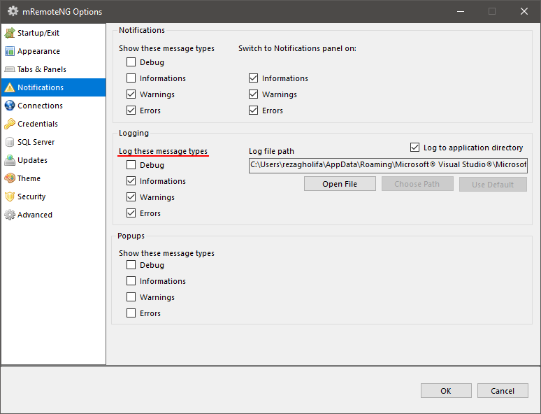 Placement of GUI Elements interferes with translated texts length · Issue #784 · mRemoteNG ...