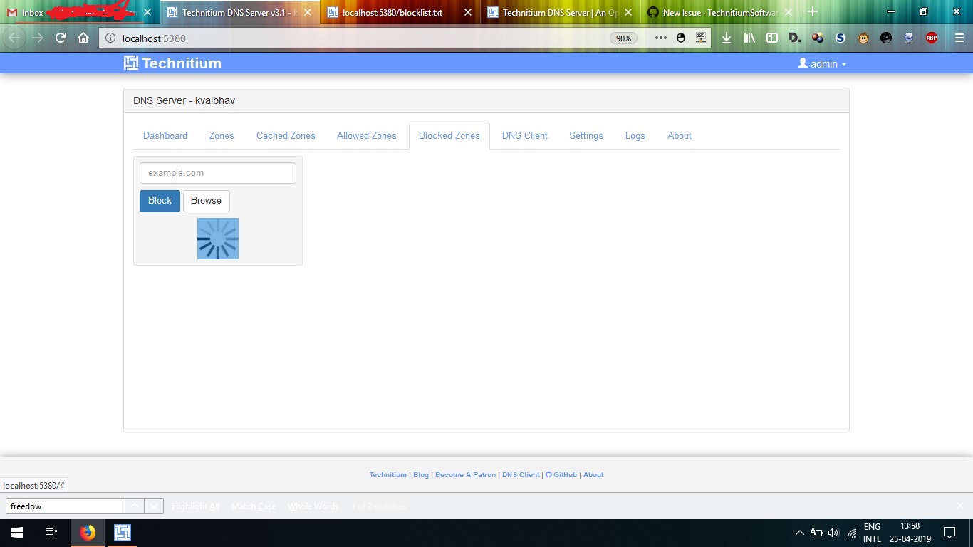 Server hangs on opening highly populated Zone · Issue #44 · TechnitiumSoftware/DnsServer · GitHub