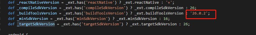 A problem occurred evaluating project ':react-native-linear-gradient'. > Invalid revision ...