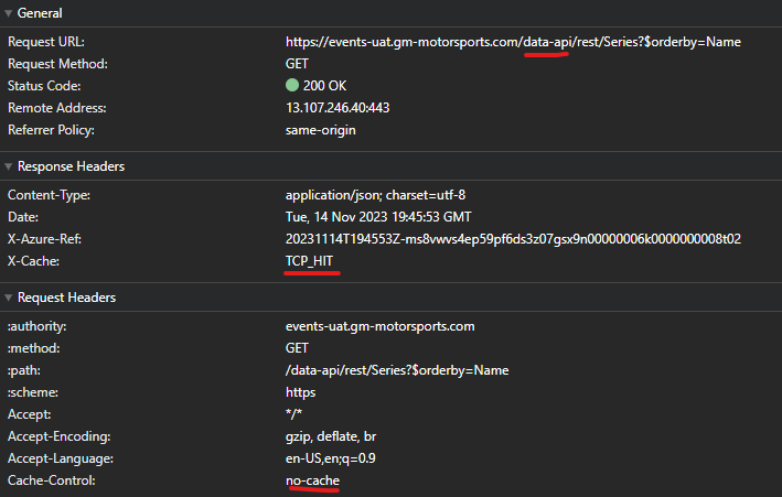 Data API not obeying cache control headers with Edge CDN · Issue #1338 · Azure/static-web-apps ...