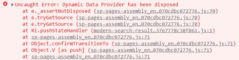 Navigation - Uncaught Error: Dynamic Data Provider has been disposed · Issue #1483 · microsoft ...