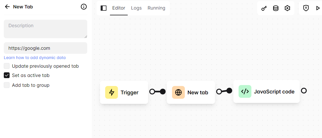 it alert err when I run js in new tab · Issue #304 · AutomaApp/automa · GitHub
