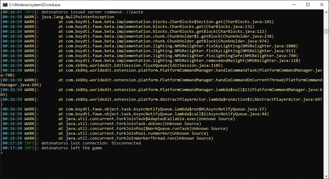 [Plugin/Bug/] Compatibility of WE and FAWE · Issue #997 · MohistMC ...