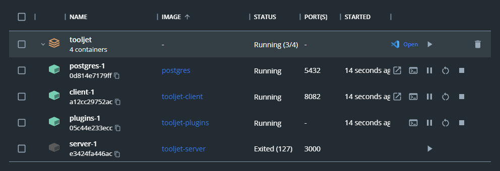 Docker: The Server Container Keeps Shutting Down. · Issue #4197 · ToolJet/ToolJet · GitHub