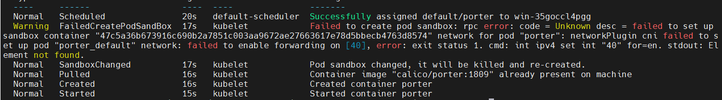 Window Node Pod Cant Connect To The Linux · Issue 6996 