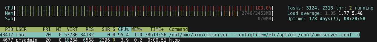 High CPU usage by omiserver · Issue #536 · microsoft/OMS-Agent-for-Linux · GitHub