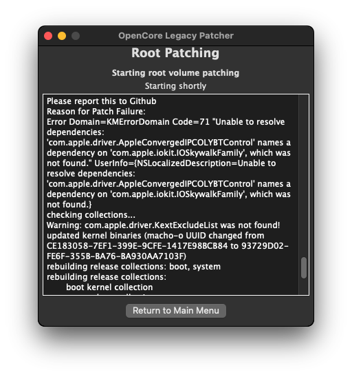 Can't install post volume patch, MBP late 2011 · Issue #905 · dortania/OpenCore-Legacy-Patcher ...