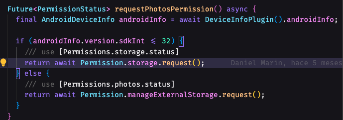 [Bug]: Permissions.storage.request() always return PermissionStatus.denied · Issue #1084 ...