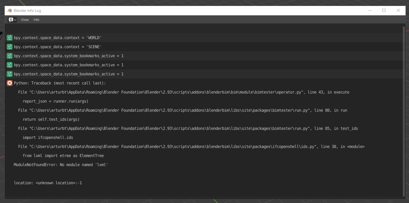 lxml package not found · Issue #1727 · IfcOpenShell/IfcOpenShell · GitHub