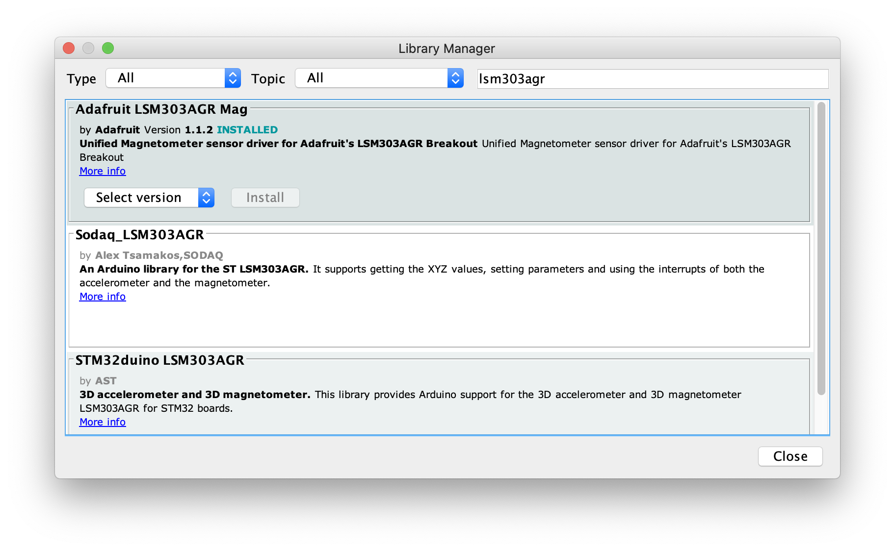 Remove LSM303AGR - Mag library from Arduino IDE · Issue #6 · adafruit/Adafruit_LIS2MDL · GitHub