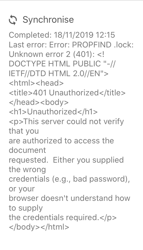 iOS Joplin app - WebDAV sync not working anymore · Issue #2103 · laurent22/joplin · GitHub
