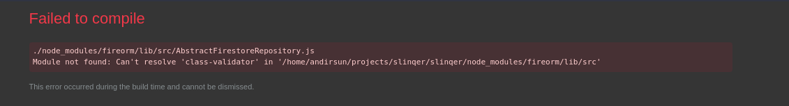 Can't resolve 'class-validator' typescript · Issue #278 · wovalle ...