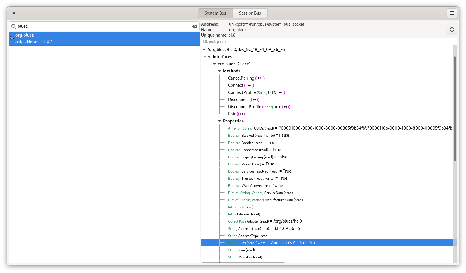 AirPods Level of Battery · Issue #260 · bluez/bluez · GitHub
