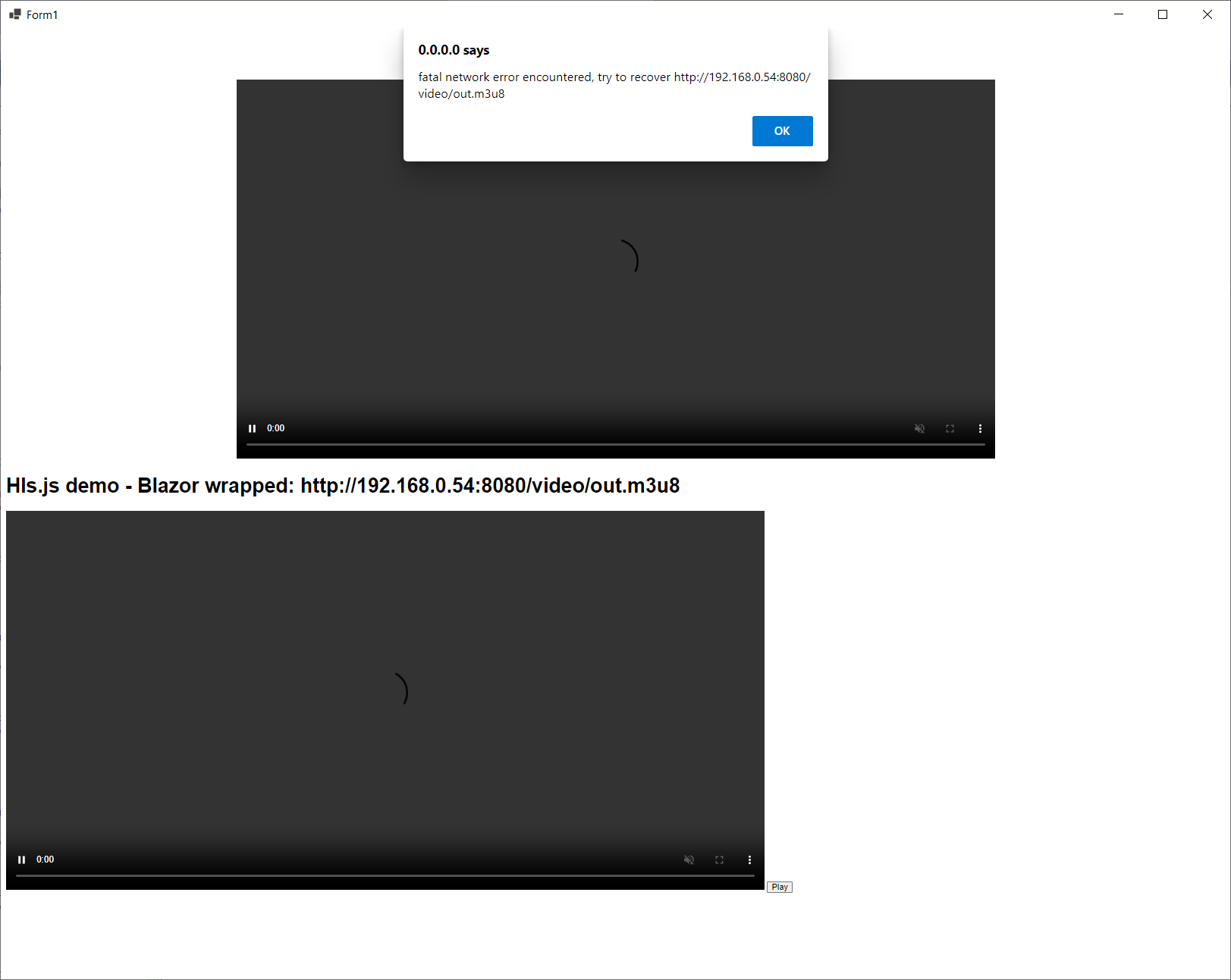 Blazor Hybrid wrapper for hls.js fails to play hls media served on local LAN · Issue #47379 ...