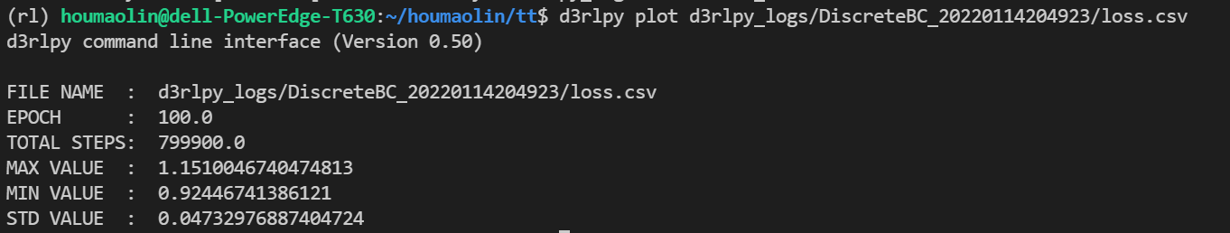 cannot plot the picture · Issue #158 · takuseno/d3rlpy · GitHub
