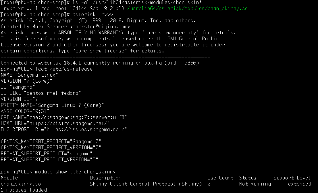 Freepbx 15 update module issue · Issue #490 · chan-sccp/chan-sccp · GitHub