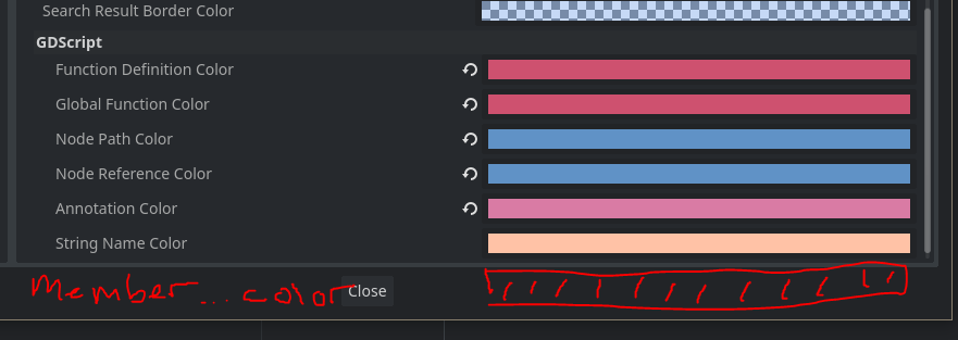 Apply member variable color syntax highlighting to members within GDScripts · Issue #6428 ...