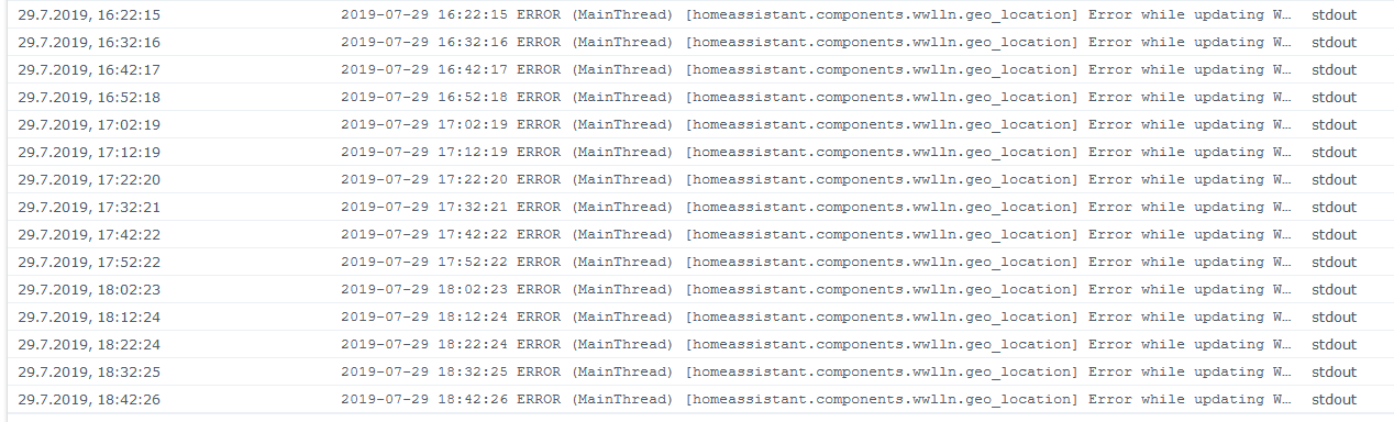 Error While Updating Wwlln Data Error Requesting Data From Newmapdata 