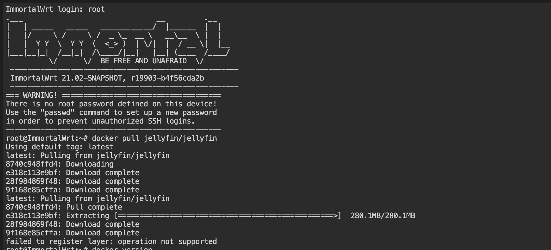 自己使用github actions 编译的固件docker拉取镜像失败 · Issue #886 · immortalwrt/immortalwrt · GitHub