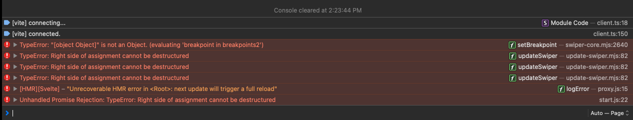 Setting The Breakpoints Object Gives An Error When Using With Sveltekit · Issue 6826 6449