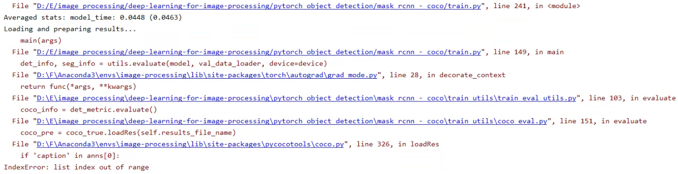 关于mask rcnn训练coco数据集 · Issue #587 · WZMIAOMIAO/deep-learning-for-image-processing · GitHub