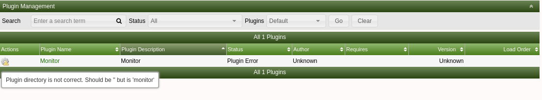 Monitor plugin is not working, New installation Cent OS 7 - cacti - 1.1.37 · Issue #1778 · Cacti ...