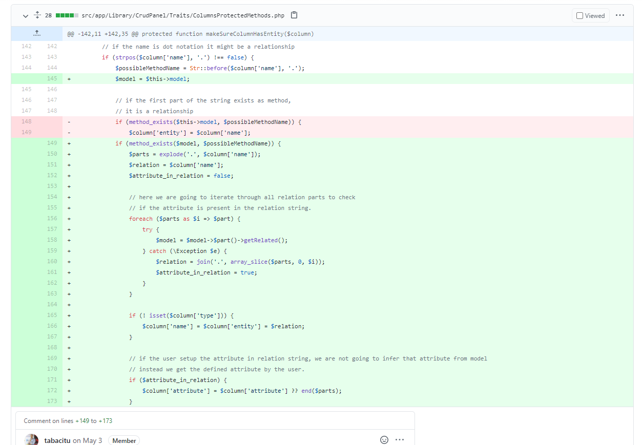 [Bug] Can no longer use nested relationships in dot notation for a text column · Issue #3755 ...