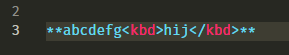 Angle brackets surrounding html tags inside other styles are colored ...