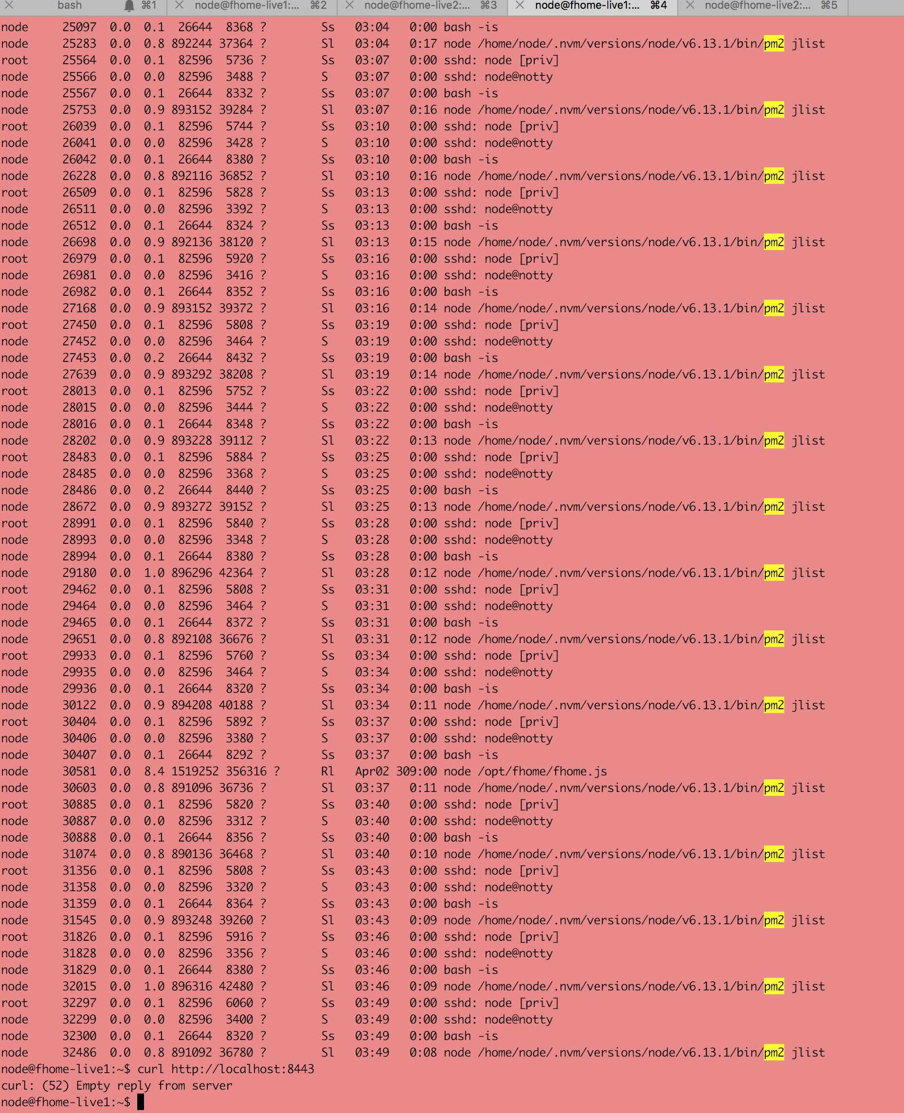pm2 jlist keeps processes open · Issue #3586 · Unitech/pm2 · GitHub