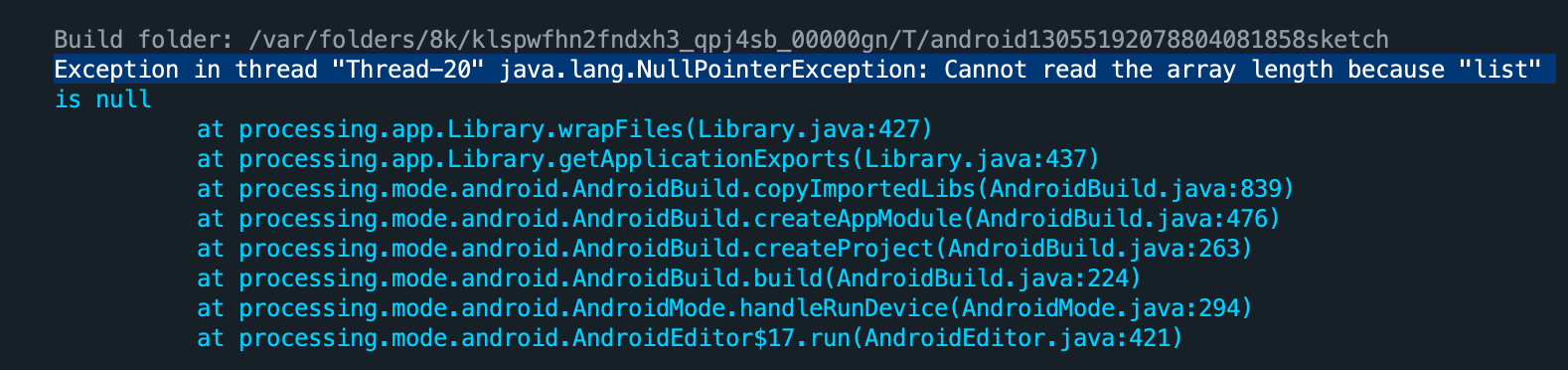 Unable To Open Javafx Window In Android Mode · Issue 736 · Processing Processing Android · Github