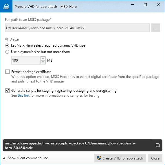 Silent command line for appattach is missing the required --directory parameter · Issue #105 ...