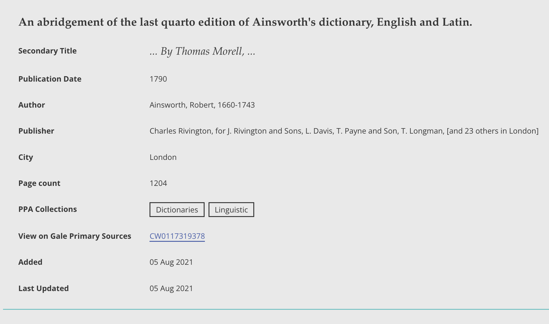 Gale Excerpts And Articles Only Not Full Works Show The Words Gale Url Before Docid On Item