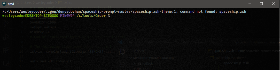 Installing Under Bash For Windows · Issue 917 · Spaceship Promptspaceship Prompt · Github 
