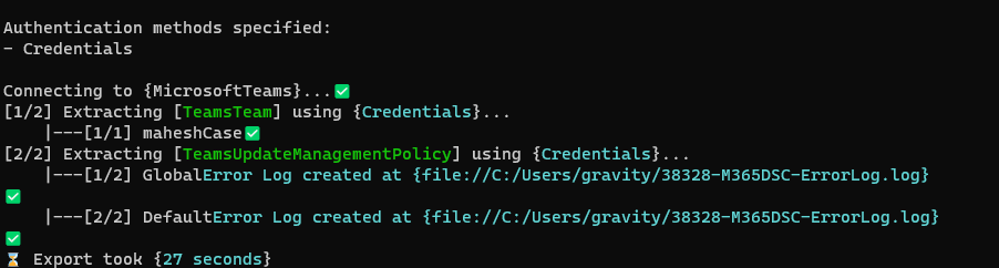 Issues While Exporting Teamsteam And Teamsupdatemanagementpolicy Componemts · Issue 2660