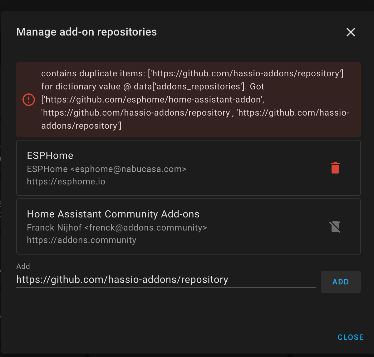 Missing Add Ons From Official Add On Store · Issue 1646 · Home Assistant Supervisor · Github