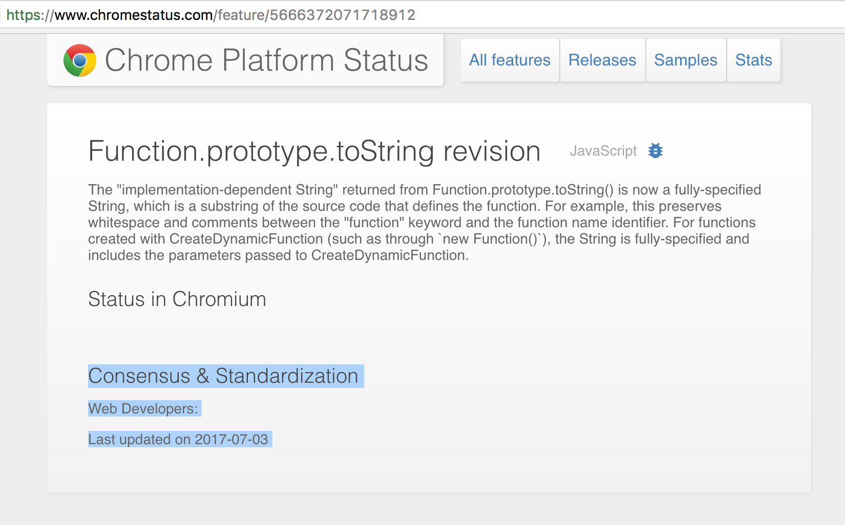 /feature looks crappy compared to /features · Issue #406 · GoogleChrome/chromium-dashboard · GitHub