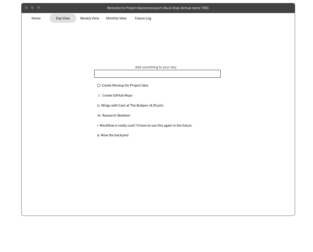 GitHub - Project-Awesomesauce/BuJo-Dojo: BuJo Dojo: Deployed!