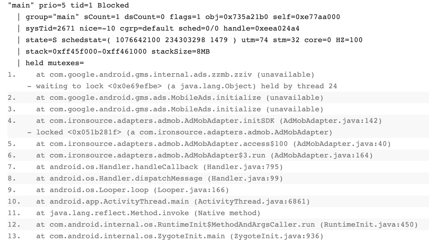 GoogleMobileAds initialization ANR · Issue #955 · googleads/googleads ...