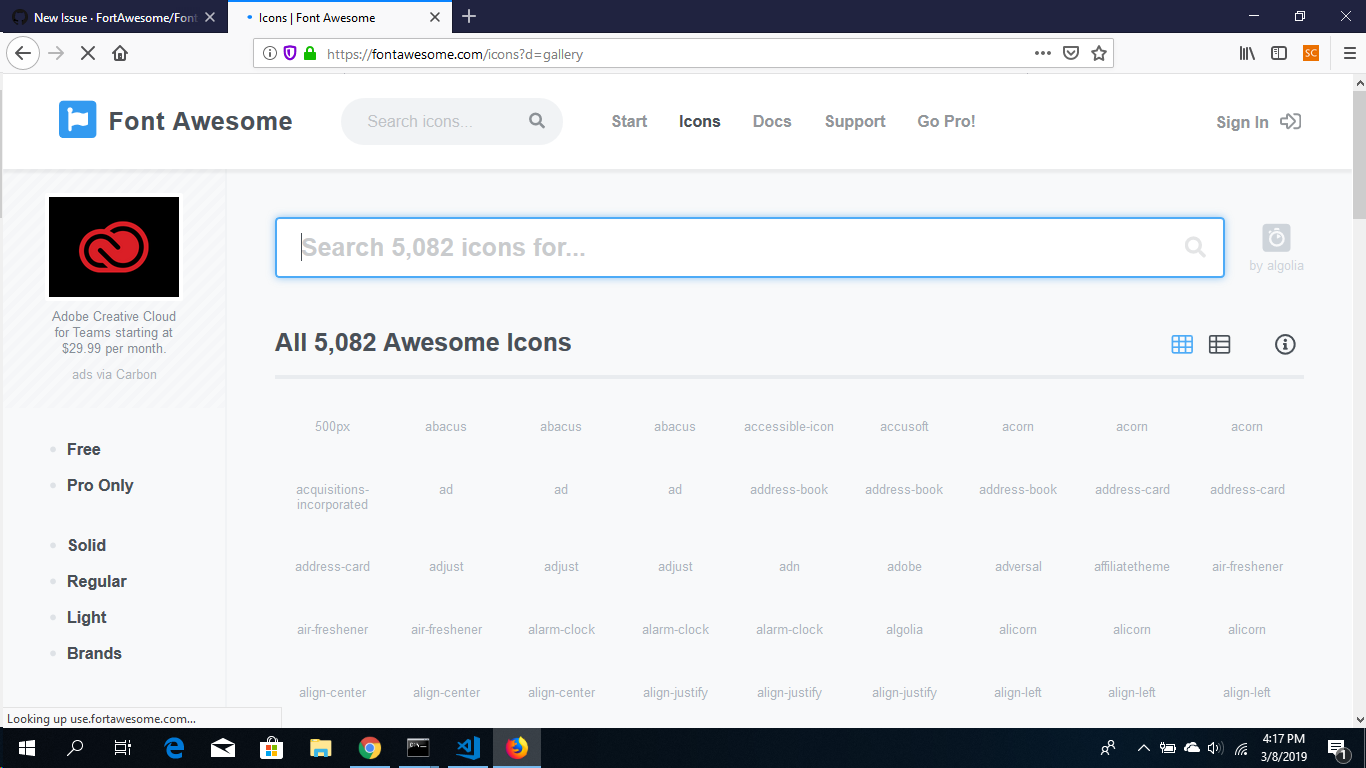 Find Something Wrong in my browser · Issue #14723 · FortAwesome/Font ...